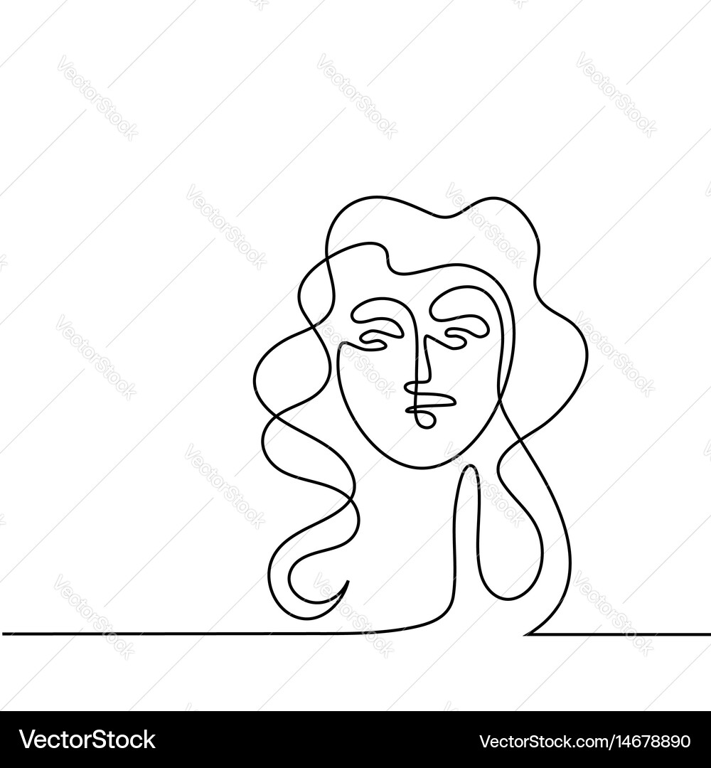 Continuous line Royalty Free Vector Image - VectorStock