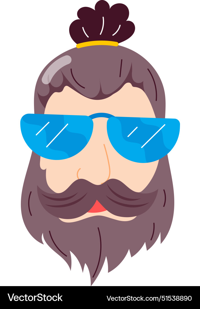 Flat style barber shop stickers Royalty Free Vector Image