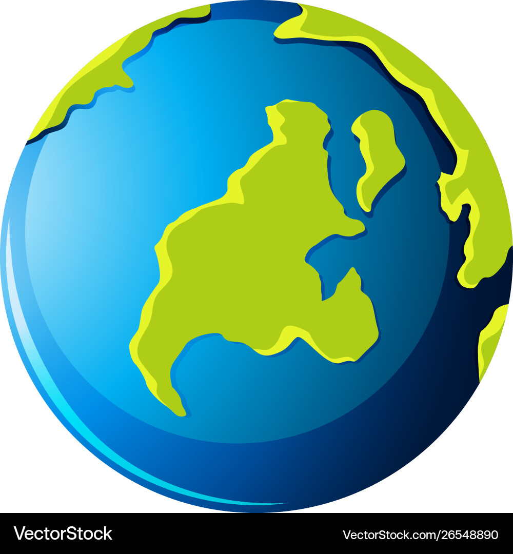 Planet Earth Globe Illustration Royalty Free Vector Image