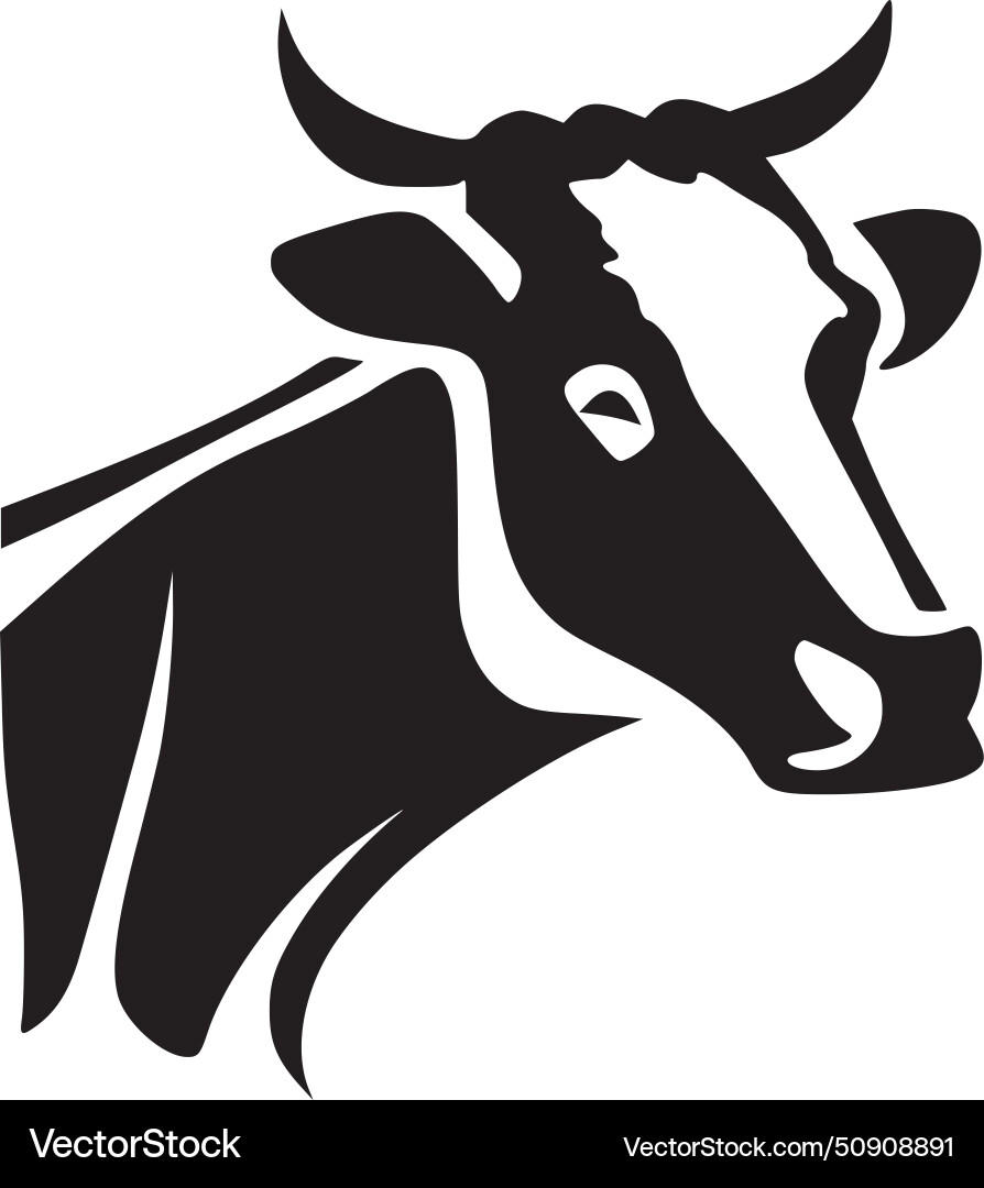 Cowhide - black and white isolated icon Royalty Free Vector