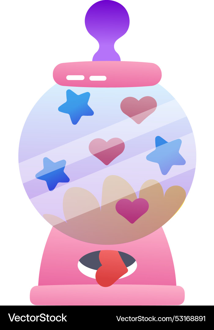 Gumball machine Royalty Free Vector Image - VectorStock