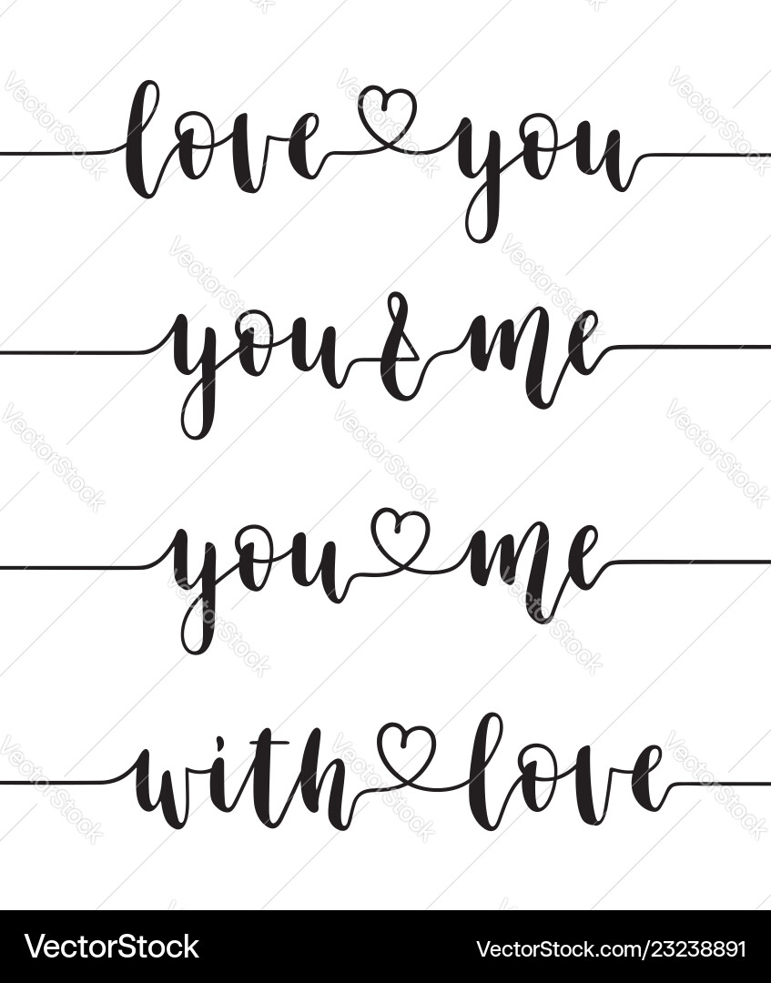 Love You Calligraphy Vector Images (over 16,000)