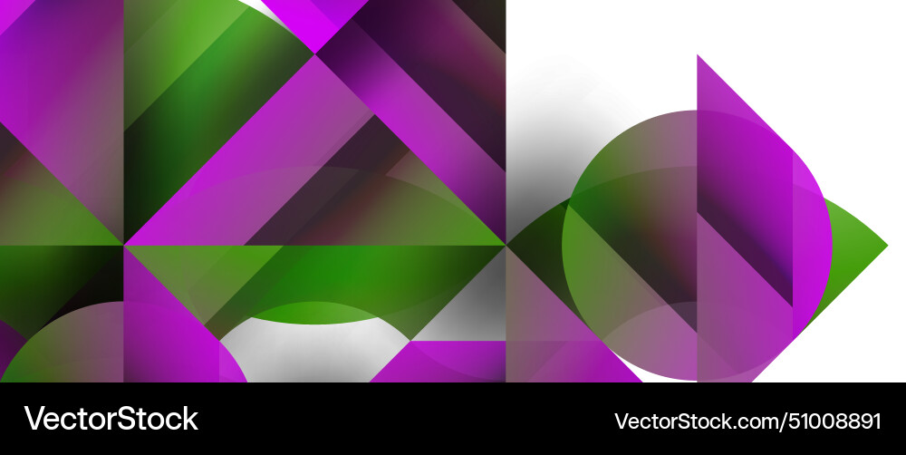 Violet triangle and rectangle pattern in magenta Vector Image
