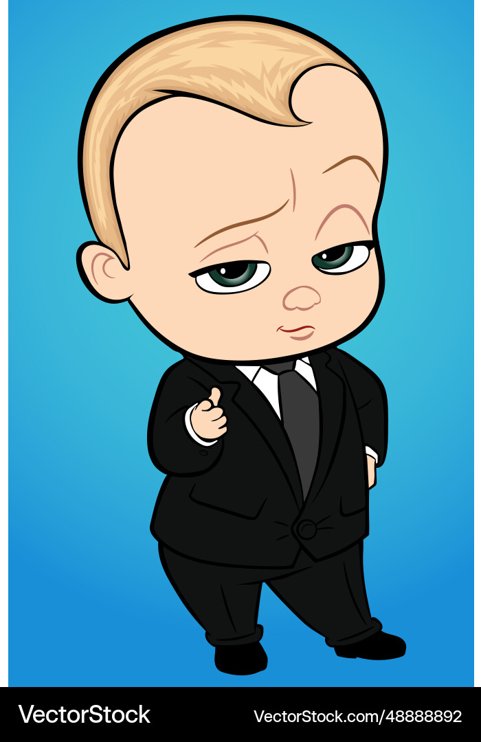 Baby boss Royalty Free Vector Image - VectorStock