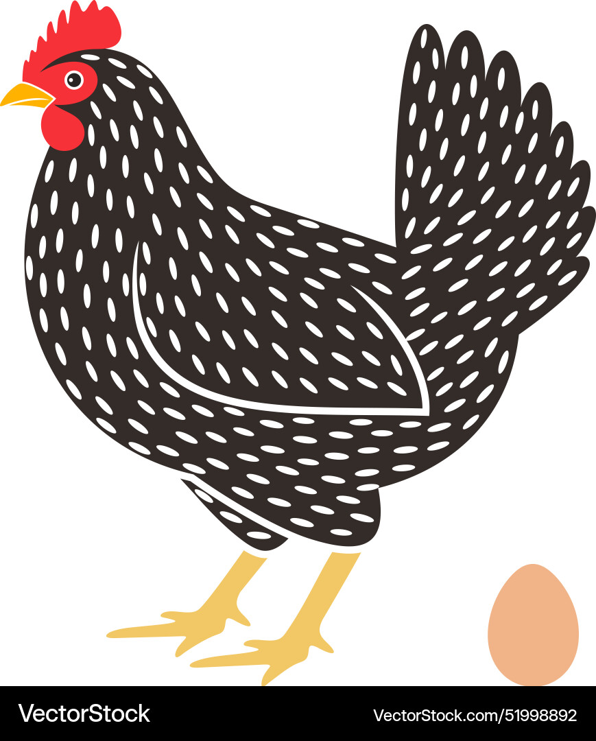 Hen Royalty Free Vector Image - VectorStock