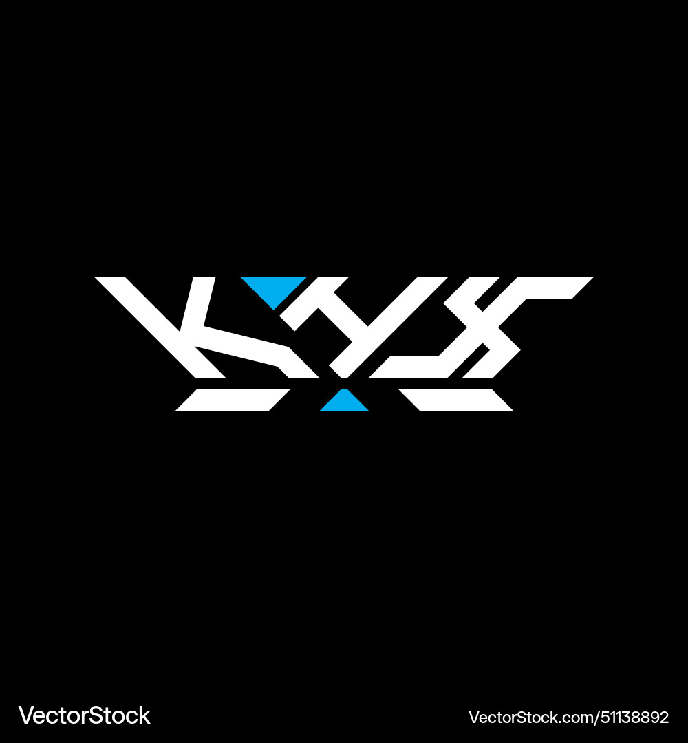 Khx letter logo design khx simple and modern logo Vector Image