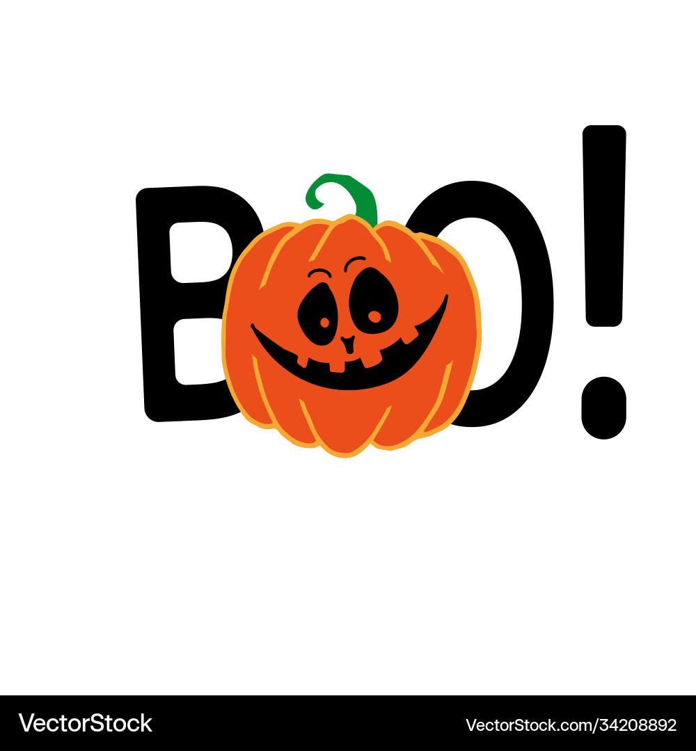 Scary pumpkin with an evil smile Royalty Free Vector Image