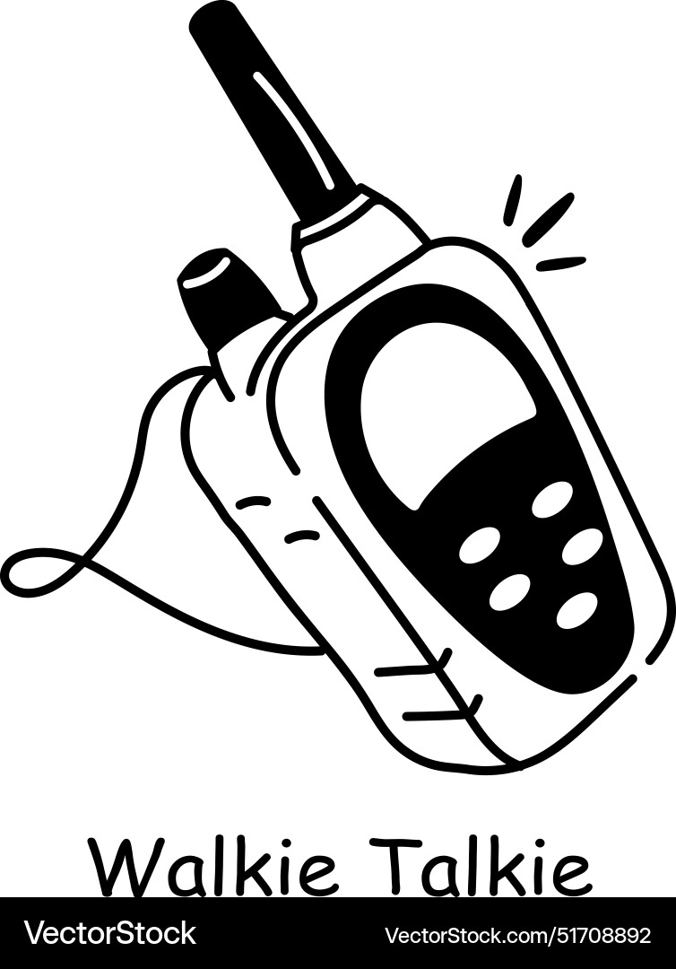 Walkie talkie Royalty Free Vector Image - VectorStock
