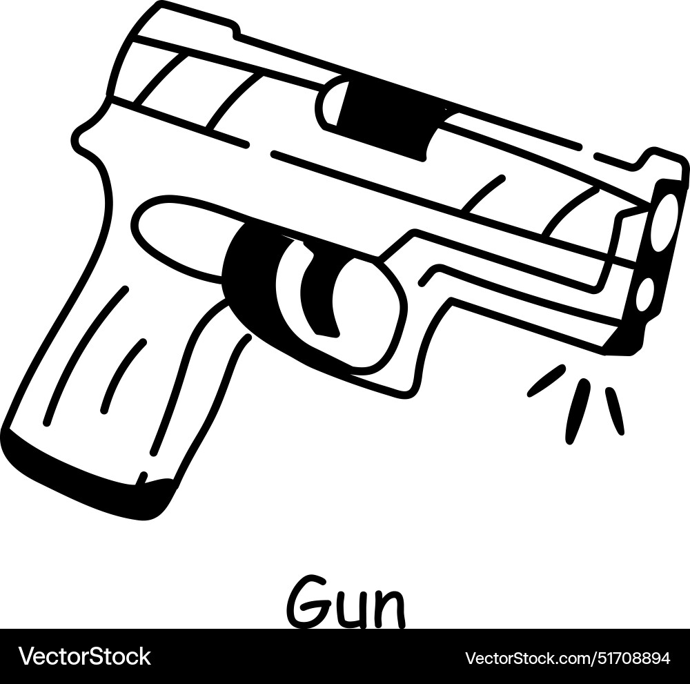Gun Royalty Free Vector Image - VectorStock