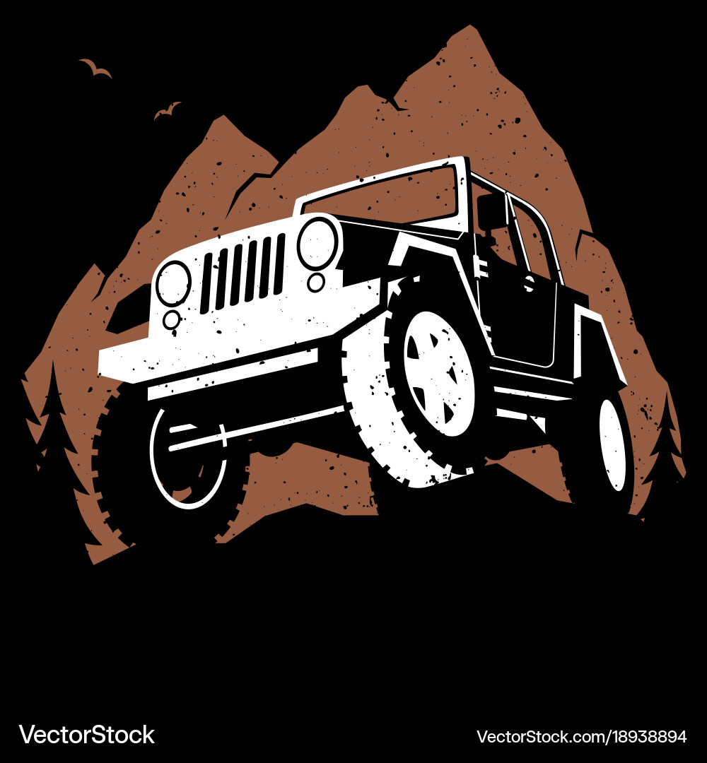 Off-road mountain Royalty Free Vector Image - VectorStock