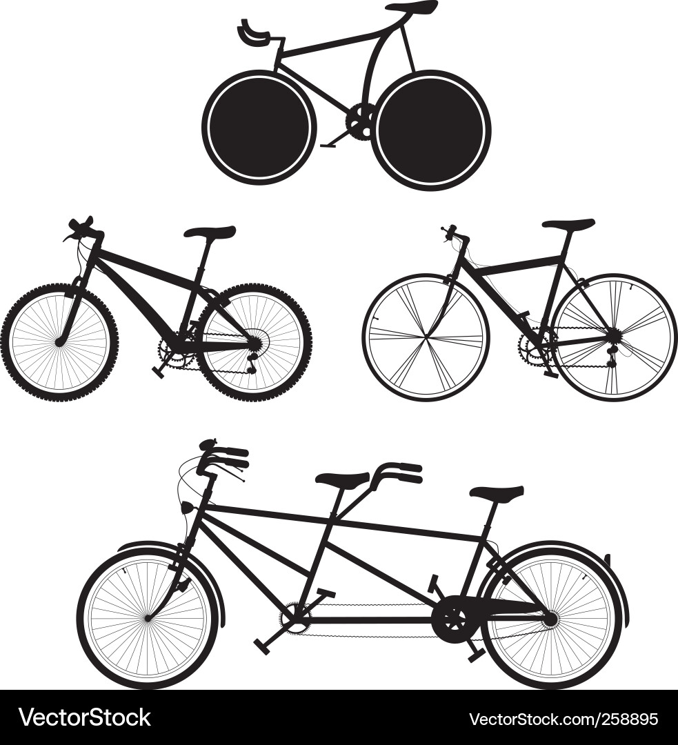 Bicycles Royalty Free Vector Image - VectorStock