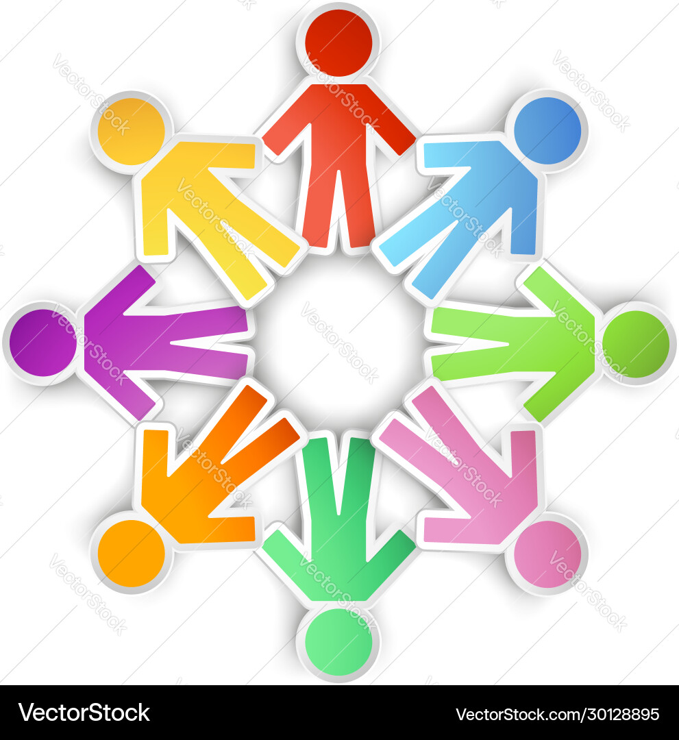 Paper people Royalty Free Vector Image - VectorStock