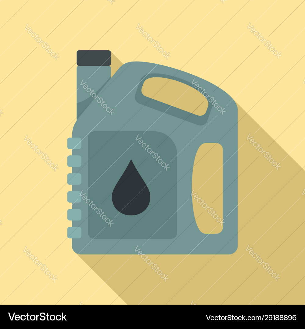 Auto motor oil icon flat style Royalty Free Vector Image