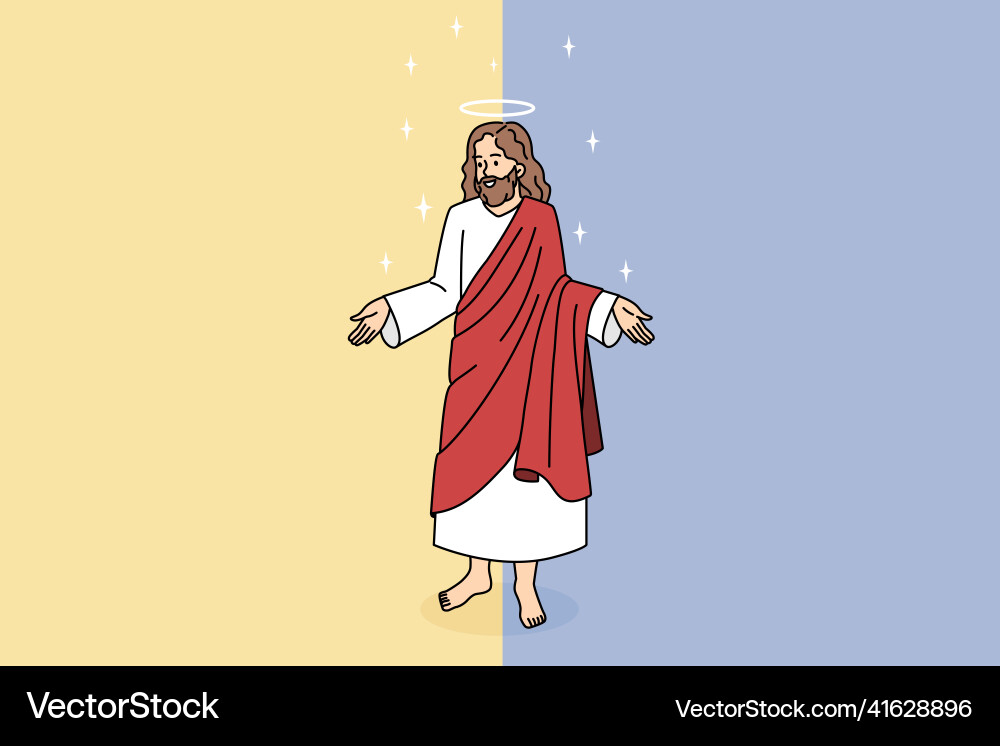Bible and jesus christ concept Royalty Free Vector Image