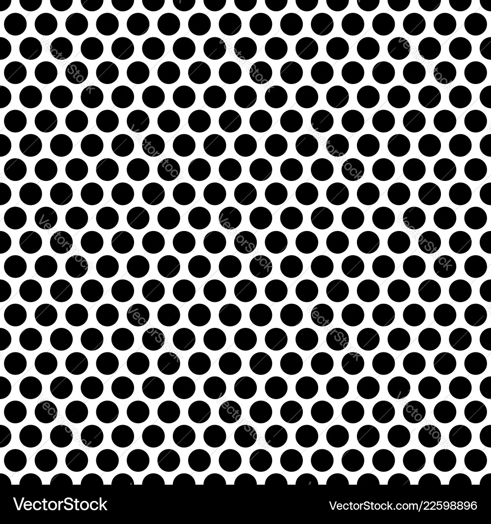 Grating pattern with grid mesh of circles Vector Image