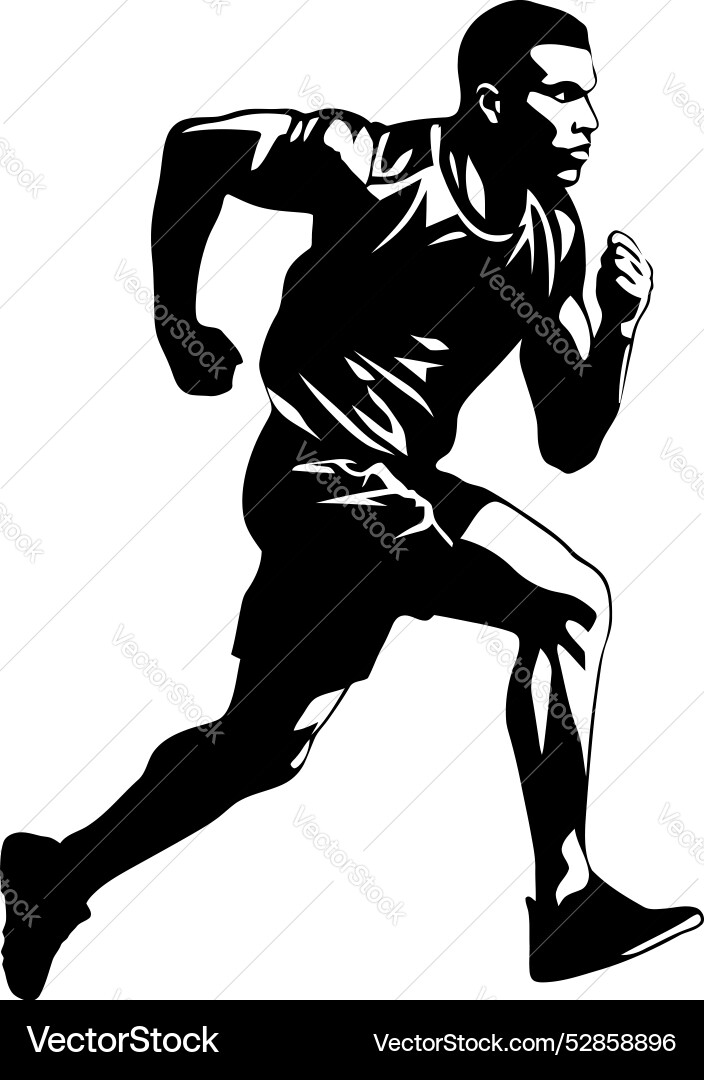 Speed surge runner iconic design endurance Vector Image