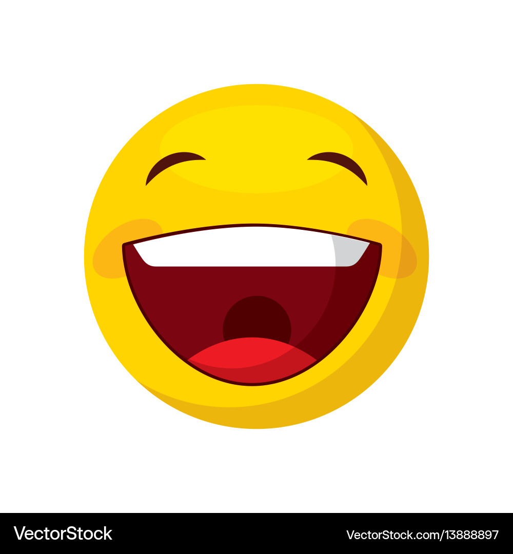 Happy Face Emoji Icon Royalty Free Vector Image