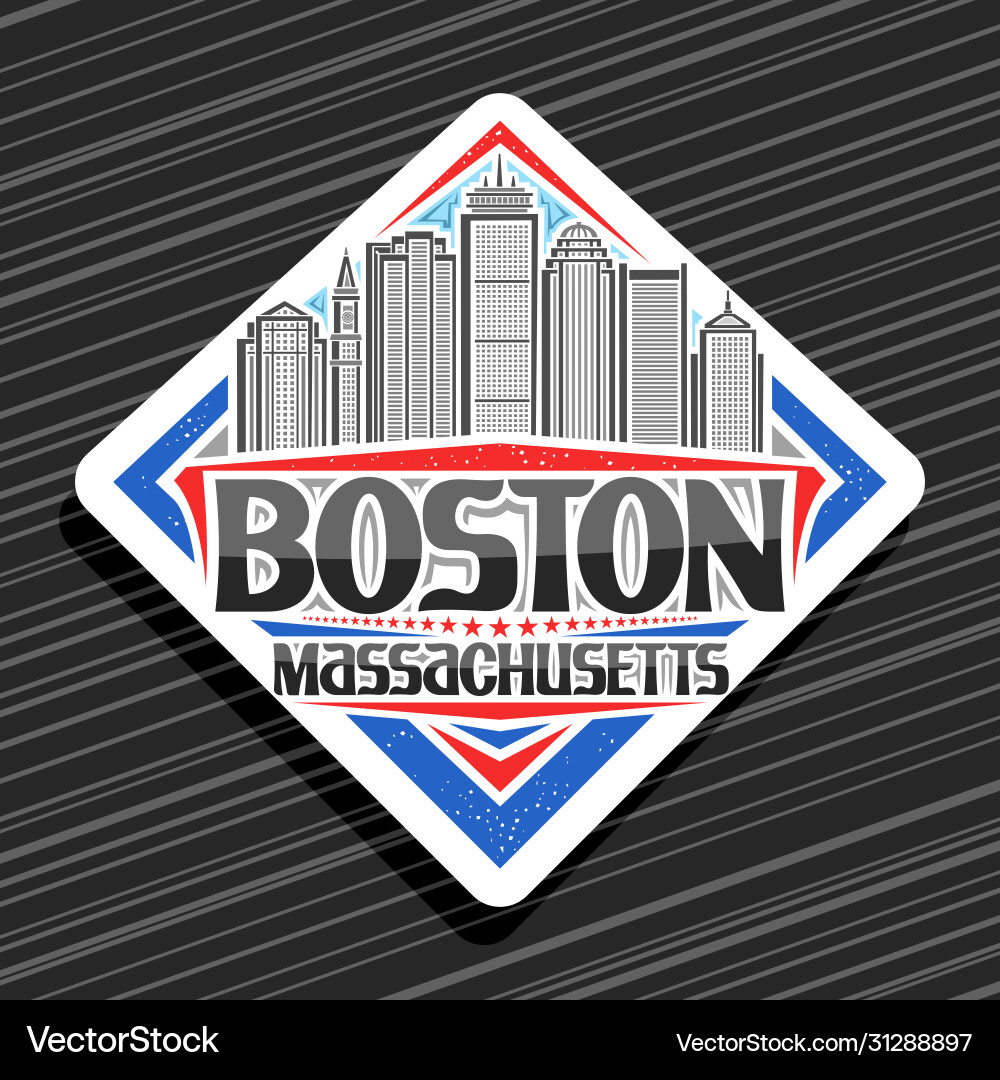 Logo for boston Royalty Free Vector Image - VectorStock