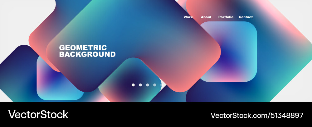 Teal liquid color background design for landing Vector Image