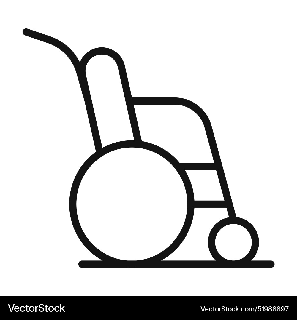 Wheelchair accessibility icon for disability Vector Image
