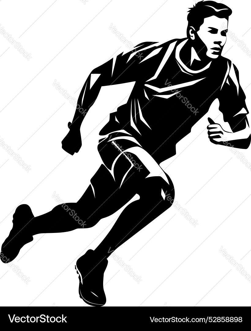 Endurance evolution athlete logo symbol swift Vector Image