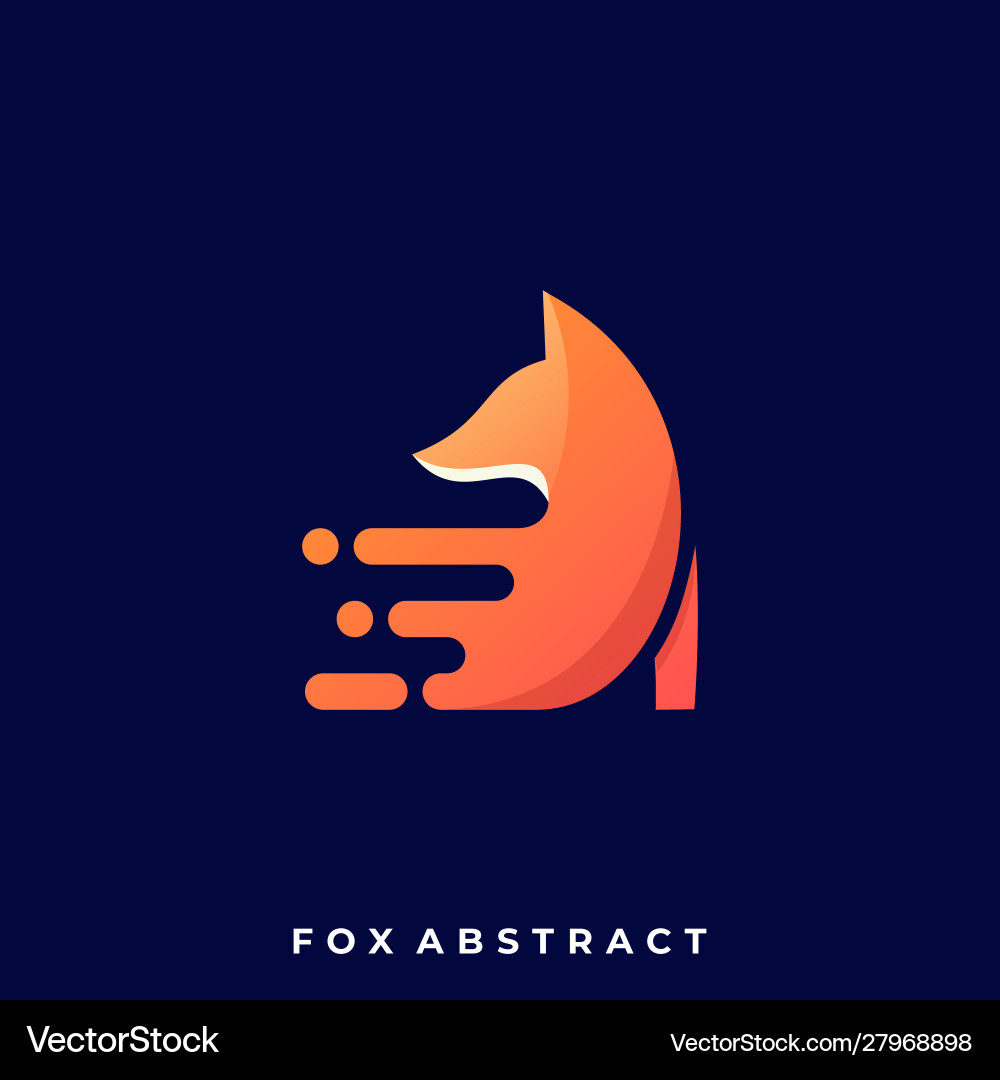 Fox template Royalty Free Vector Image - VectorStock