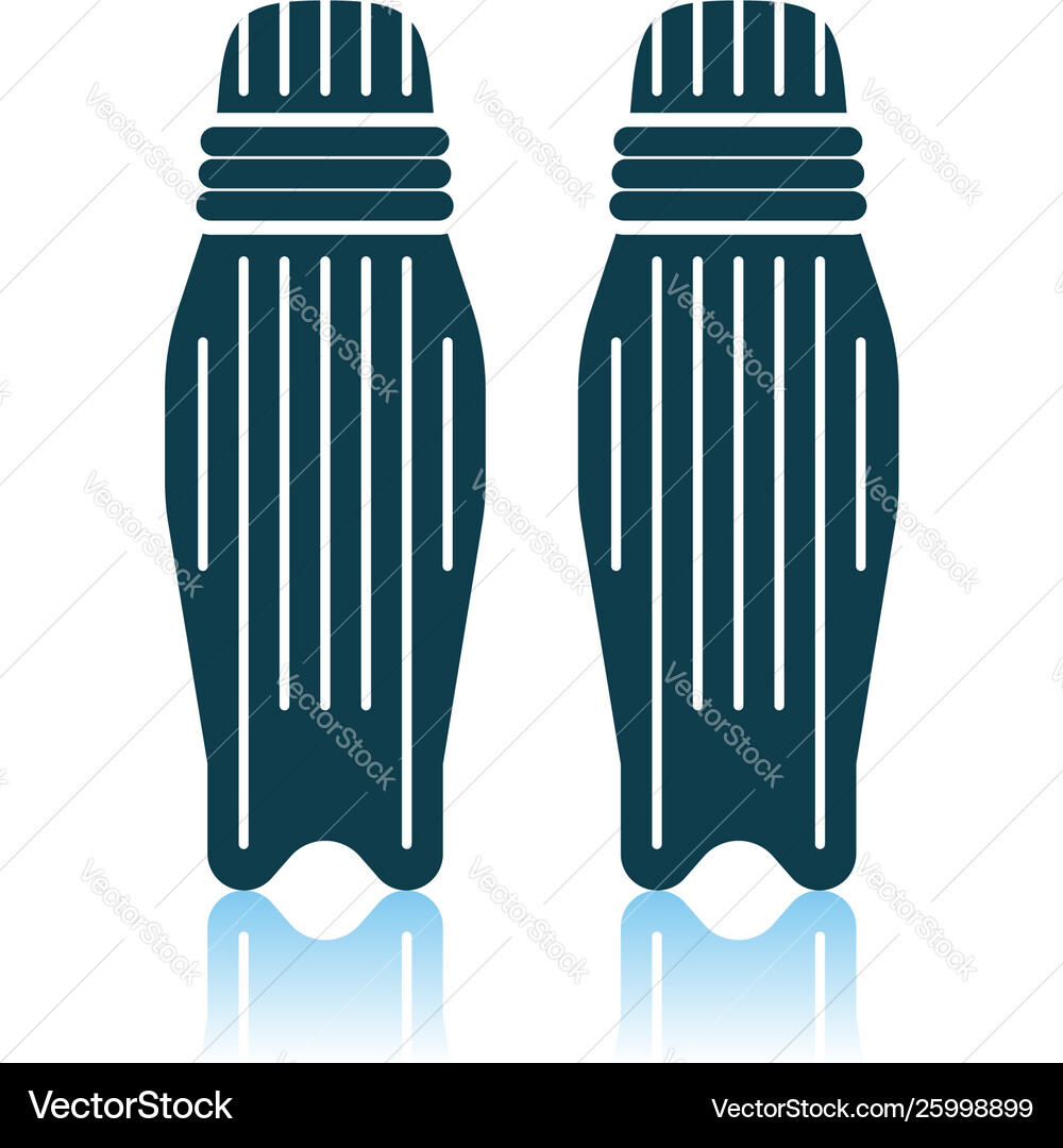 Cricket leg protection icon Royalty Free Vector Image
