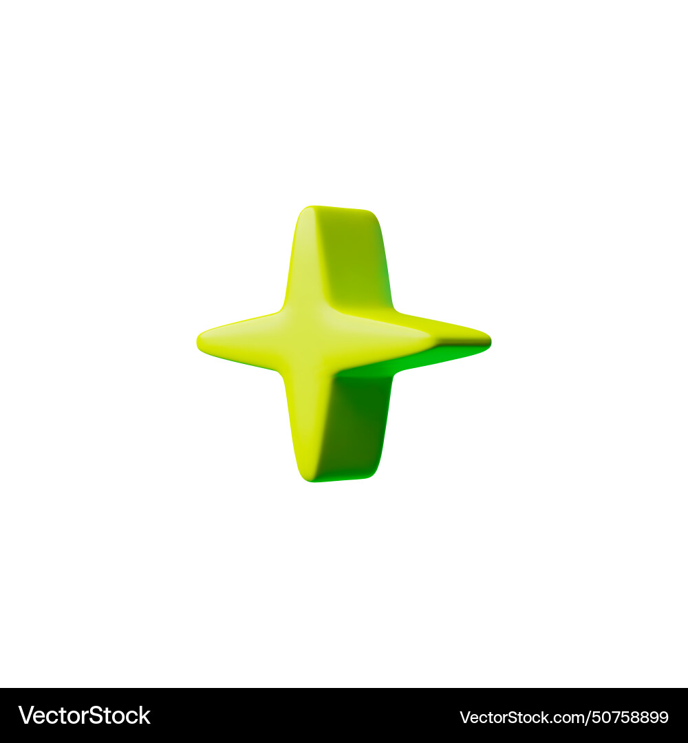 Green rubber-textured star Royalty Free Vector Image