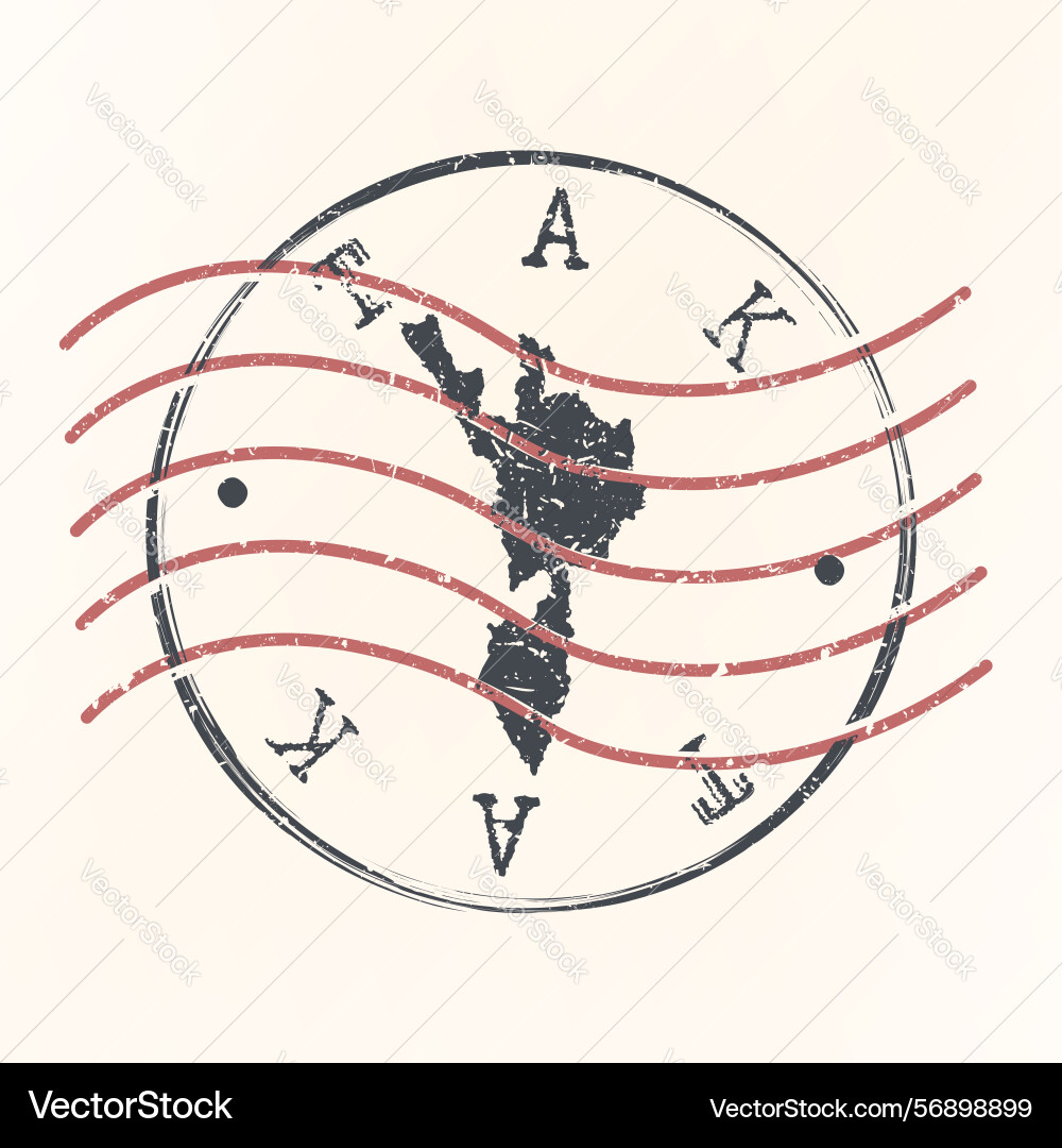 Tak thailand stamp map postal Royalty Free Vector Image