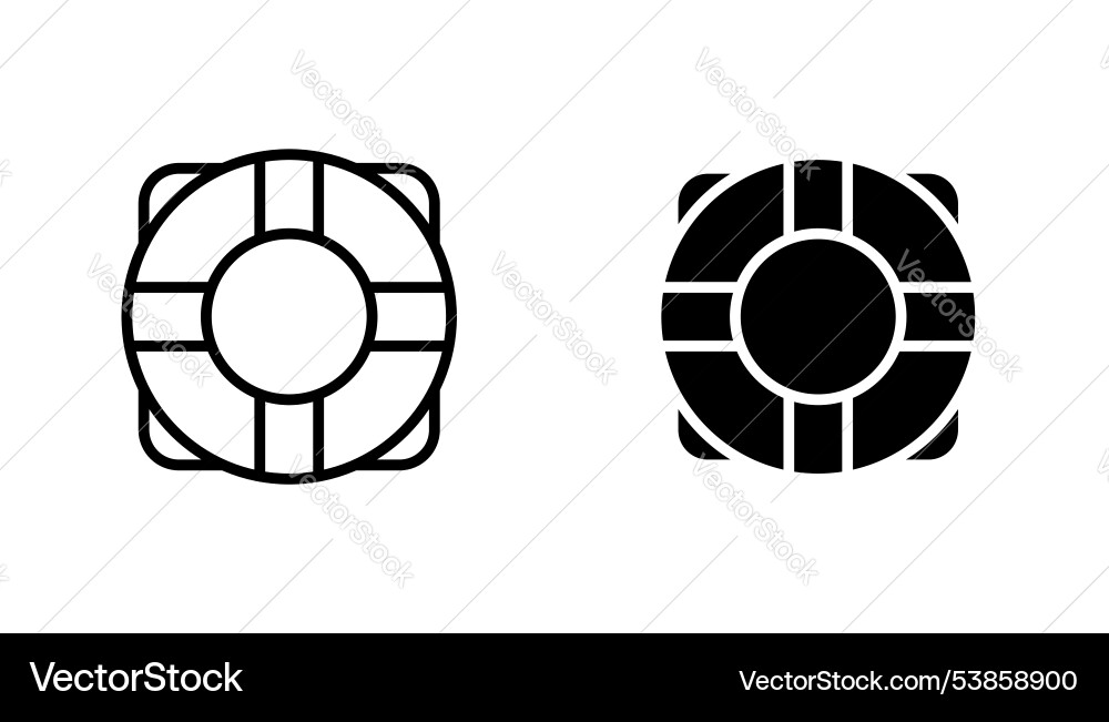 Life buoy icon set Royalty Free Vector Image - VectorStock