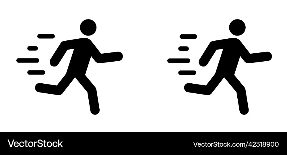 Stoppen Sie nicht springen Zone Piktogramm Vektorbild