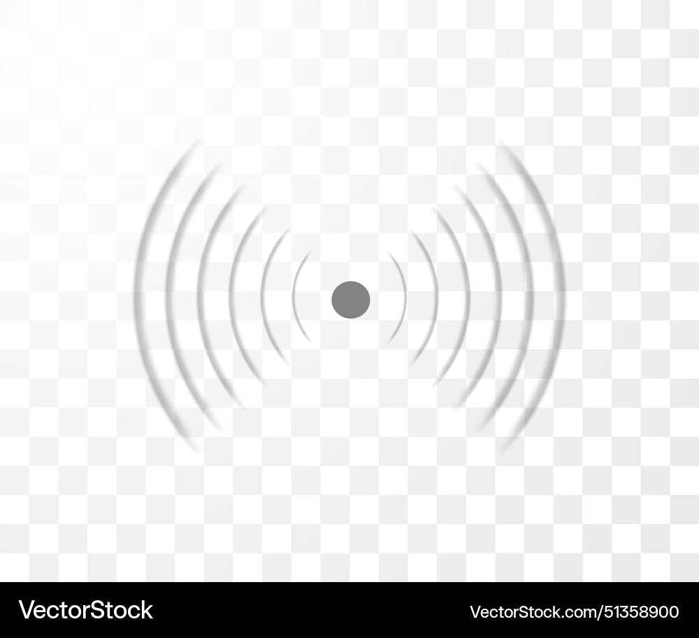 Wi-fi technology digital radar sonar symbol Vector Image