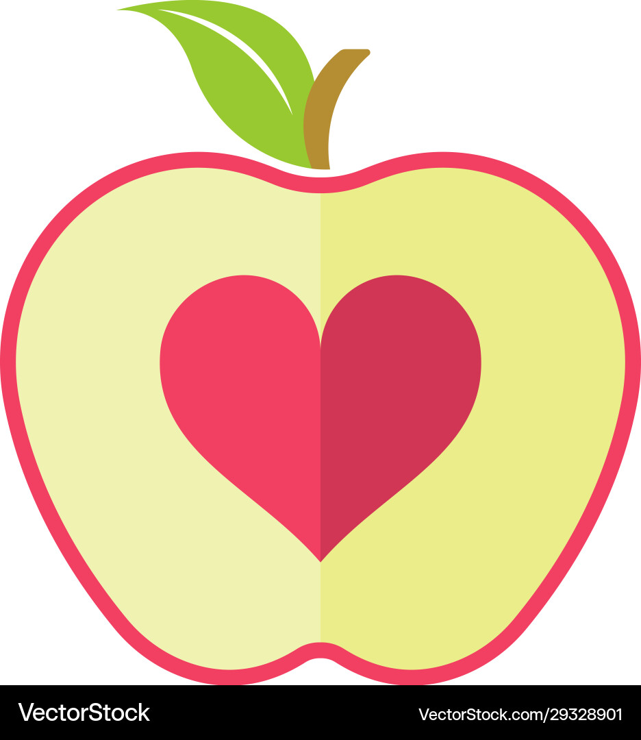 Half apple logo Royalty Free Vector Image - VectorStock