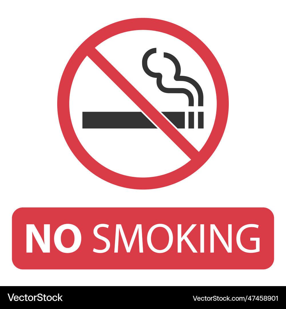 Rauchen verboten Zigarettenzeichen ist verboten Vektorbild