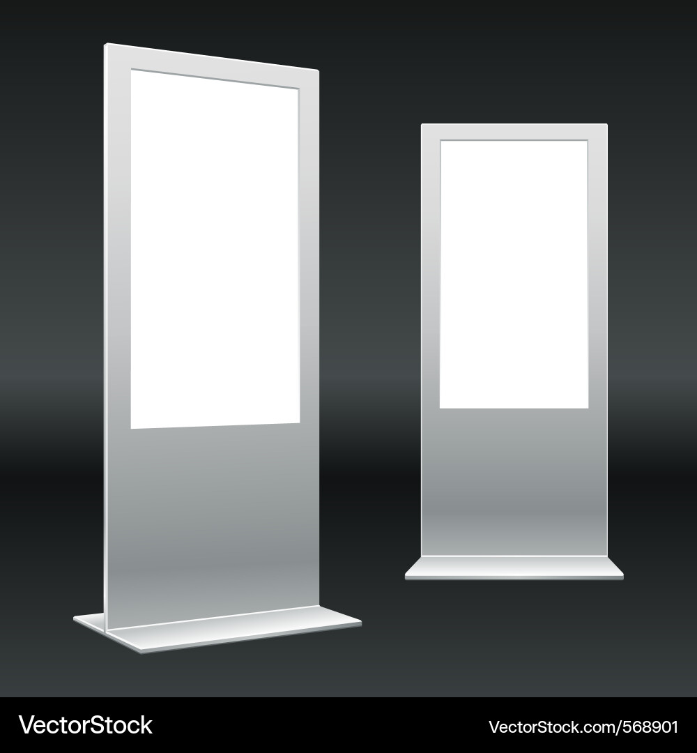 Standing digital sign Royalty Free Vector Image