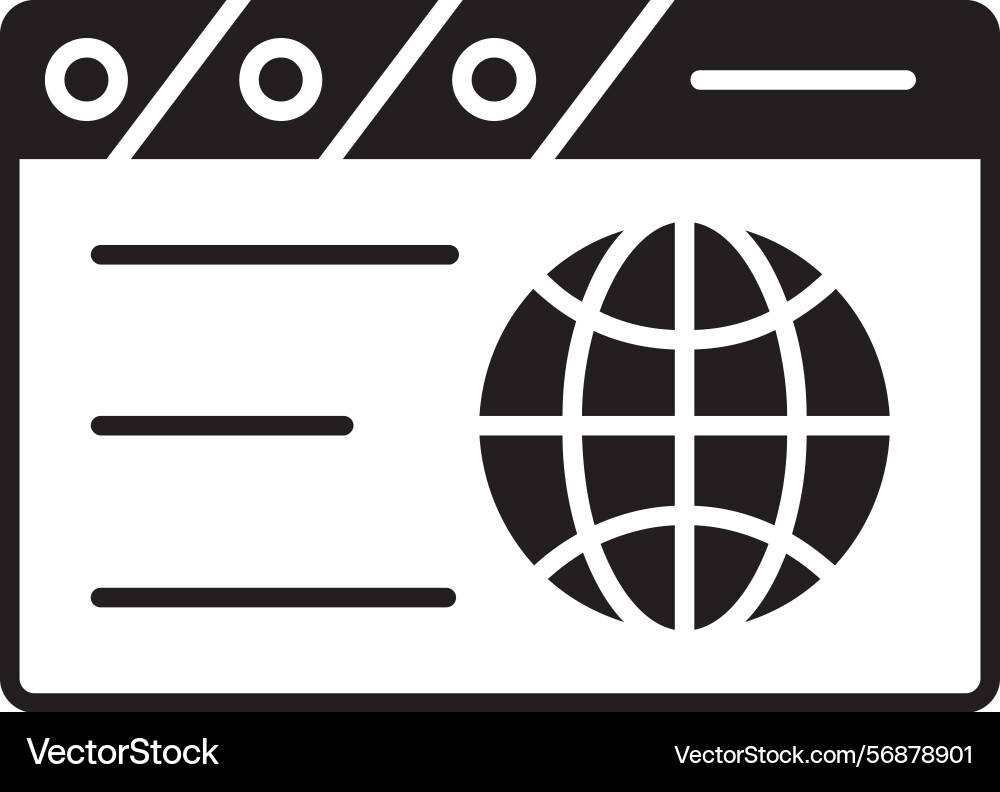 Web browser icon Royalty Free Vector Image - VectorStock