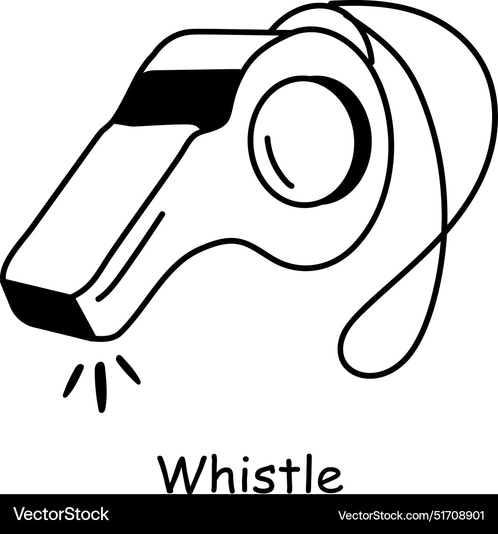 Whistle Royalty Free Vector Image - VectorStock