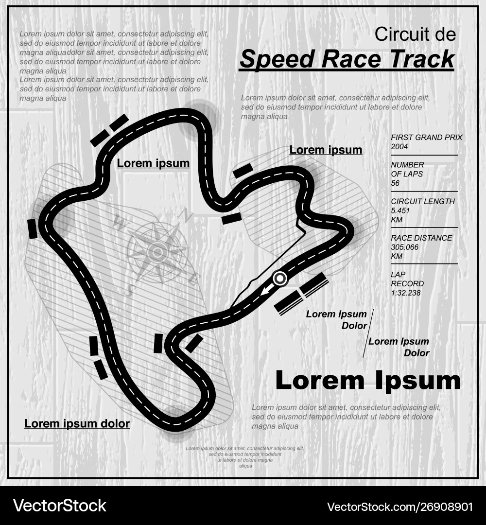 Wooden race circle map background Royalty Free Vector Image