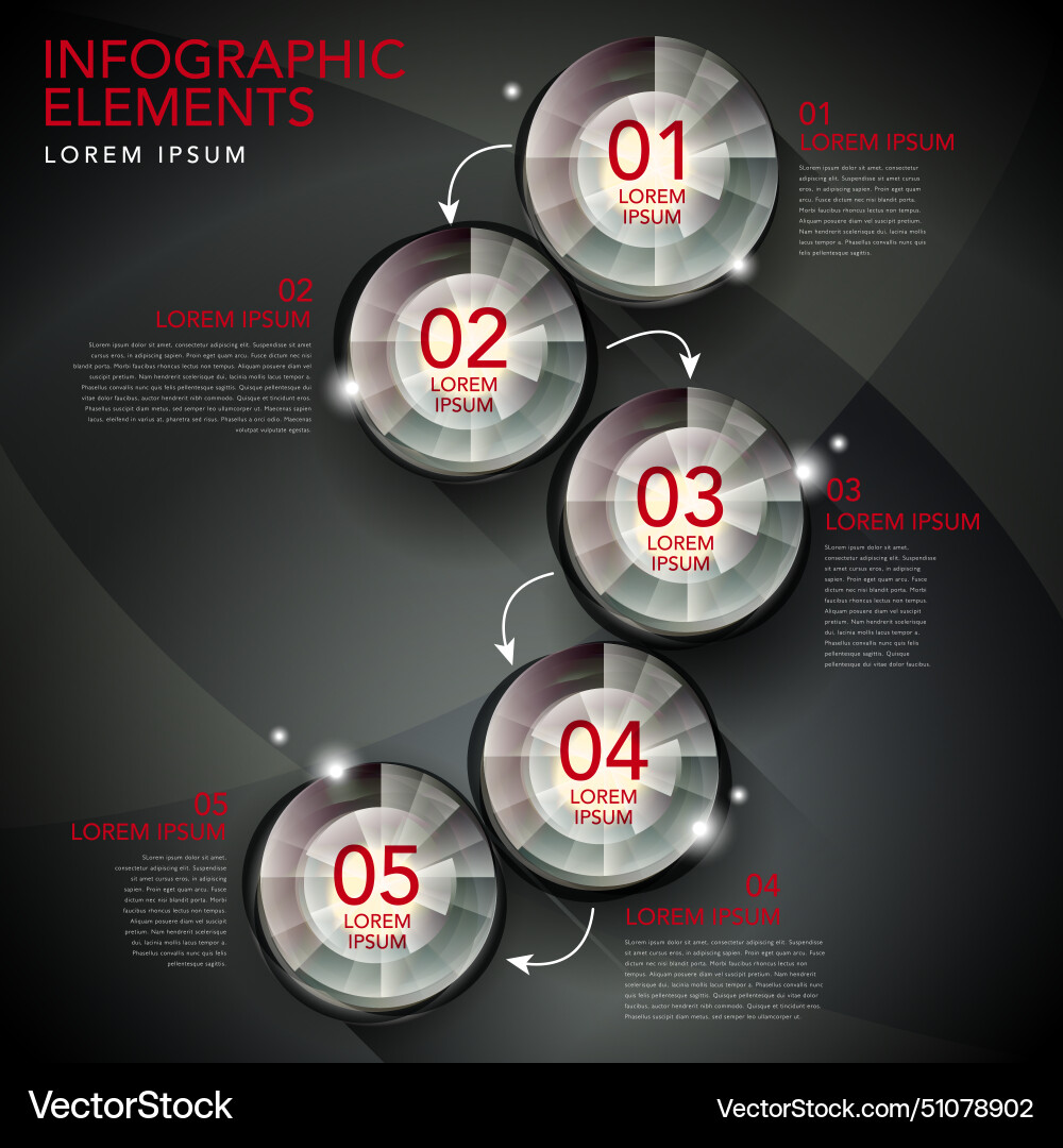 Abstract flow chart infographics Royalty Free Vector Image