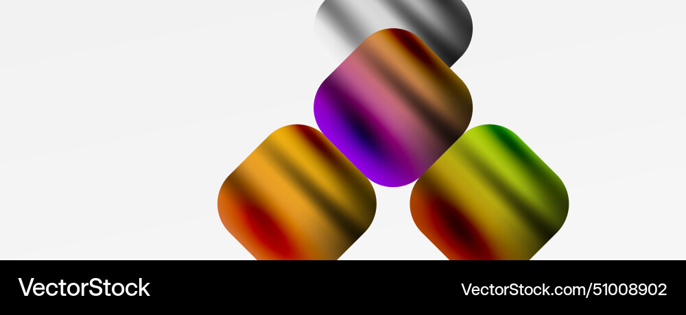 Colorful balloons arranged in a stack on white Vector Image