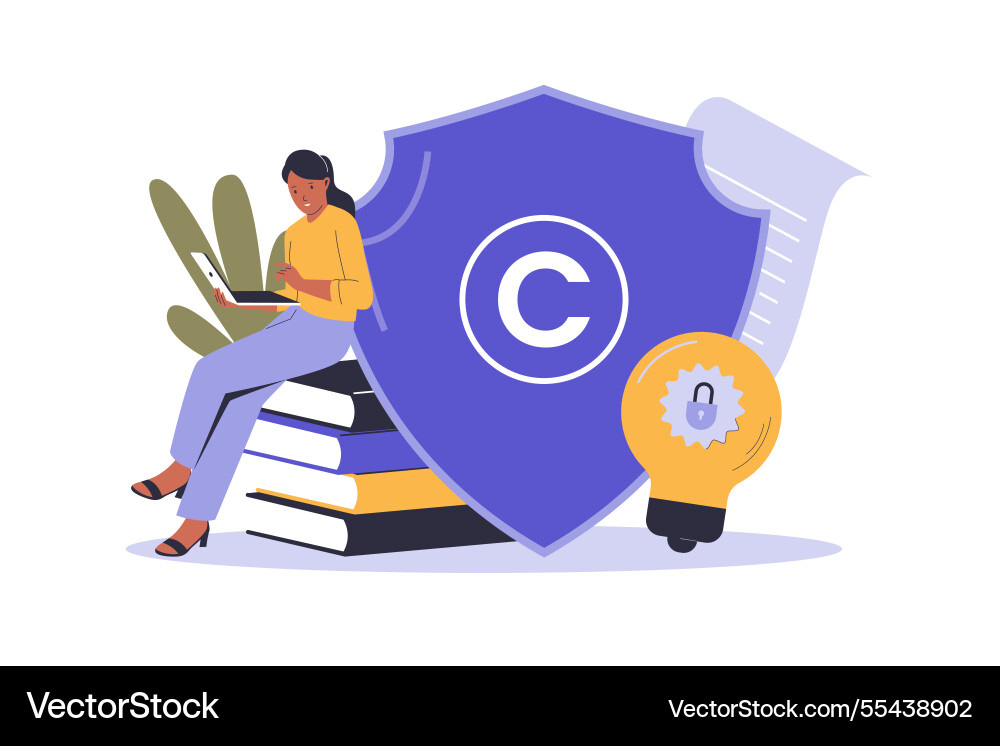 Copyright concept Royalty Free Vector Image - VectorStock