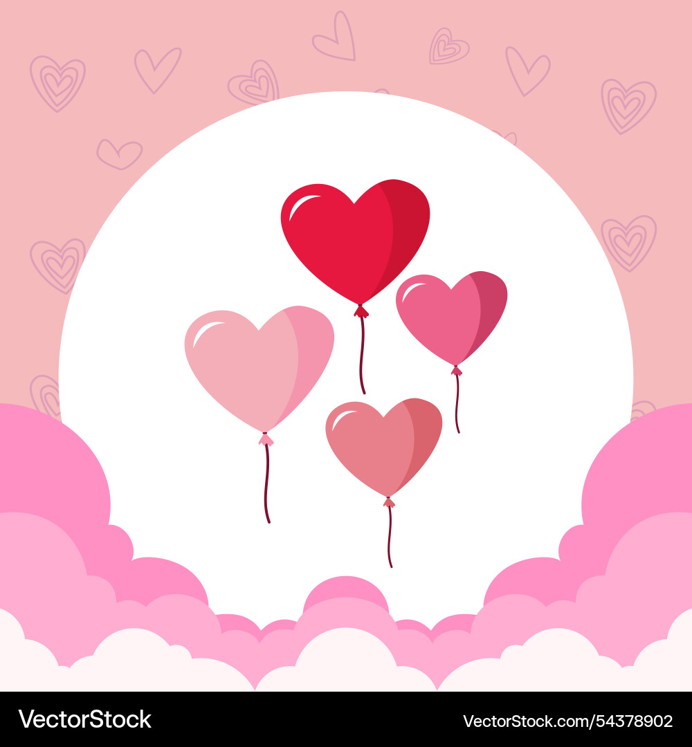 Heart balloon Royalty Free Vector Image - VectorStock