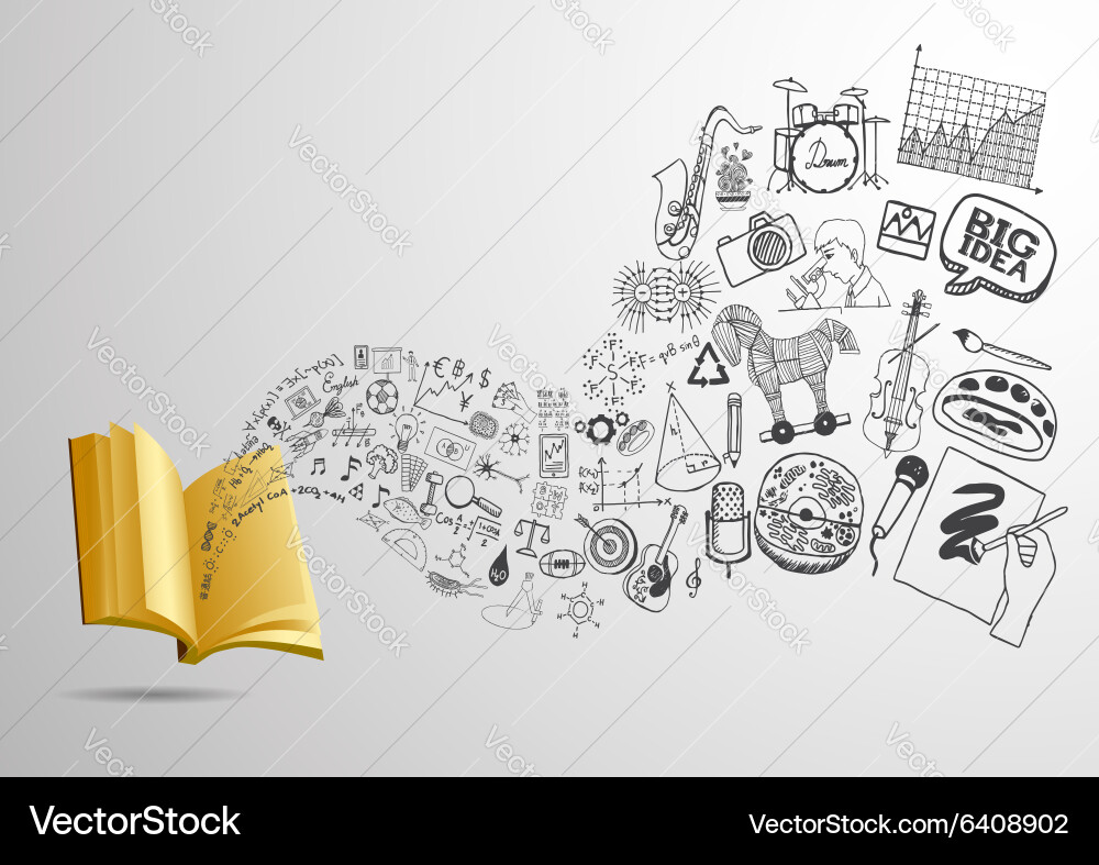 Knowledge from the book Royalty Free Vector Image