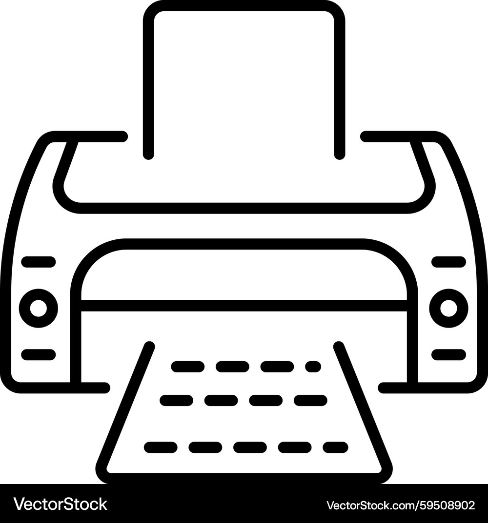 Printer Royalty Free Vector Image - VectorStock