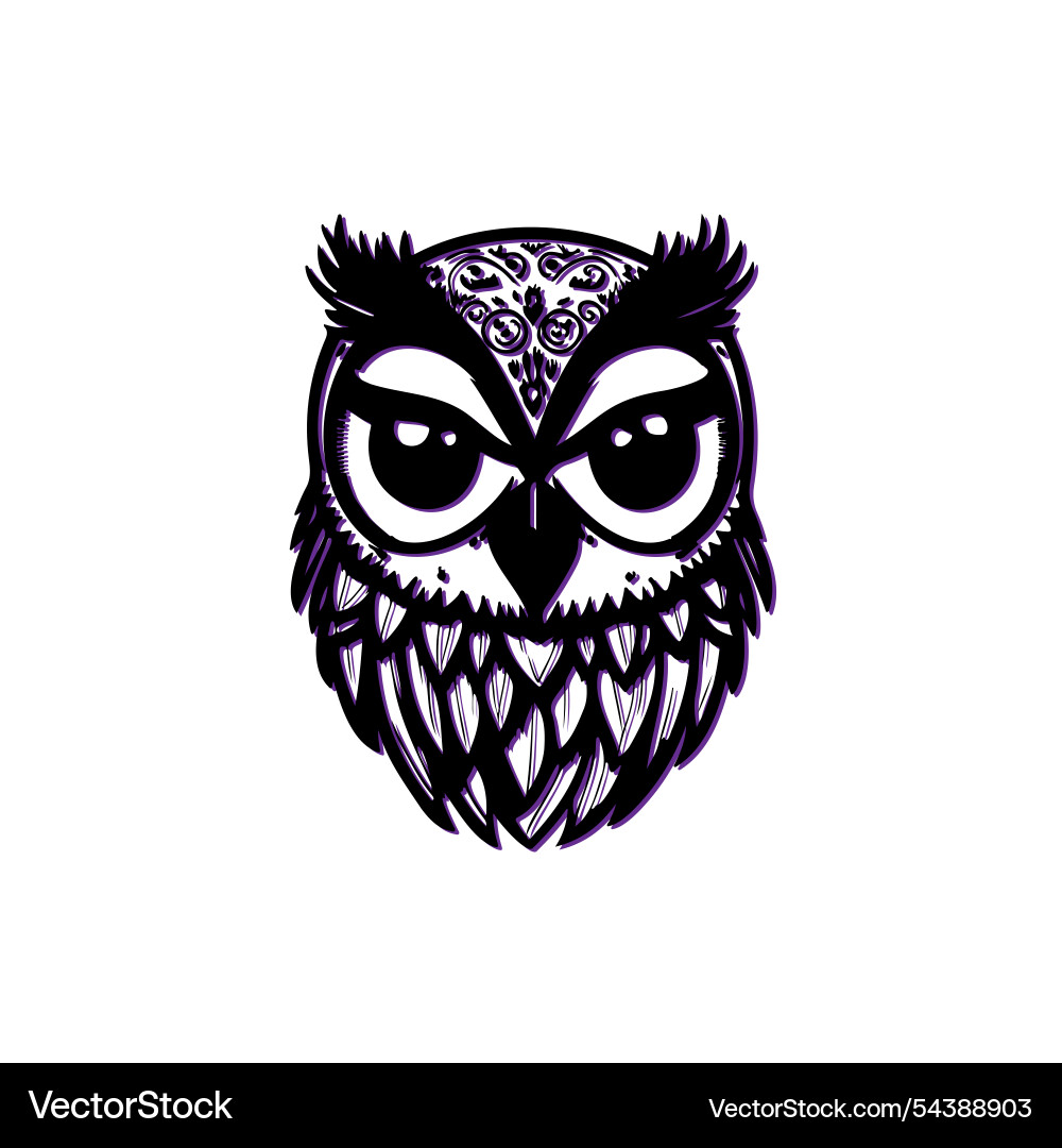 Cute owl concept of wisdom knowledge Royalty Free Vector