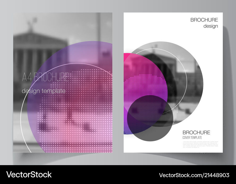 Layout of a4 format modern cover Royalty Free Vector Image