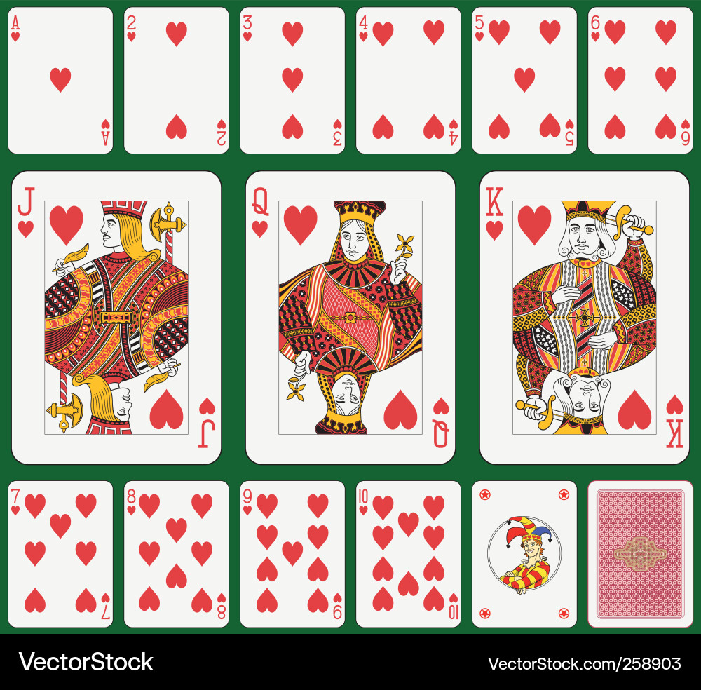 Playing Card Set Royalty Free Vector Image - VectorStock