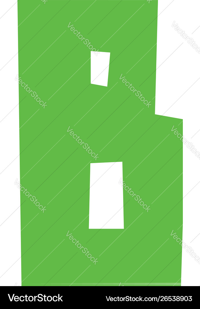 Simple font alphabet cuted from colored paper Vector Image