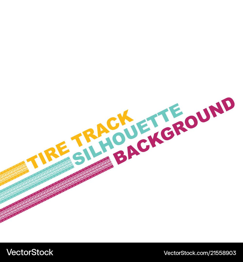 Three color tire text Royalty Free Vector Image