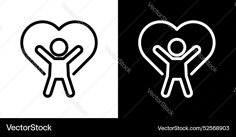 Wellness icon set on white background Royalty Free Vector